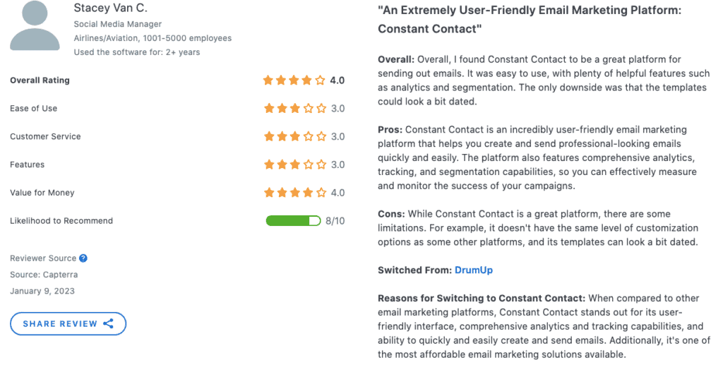 What is Constant Contact? Features, Cost, Reviews, & Alternatives