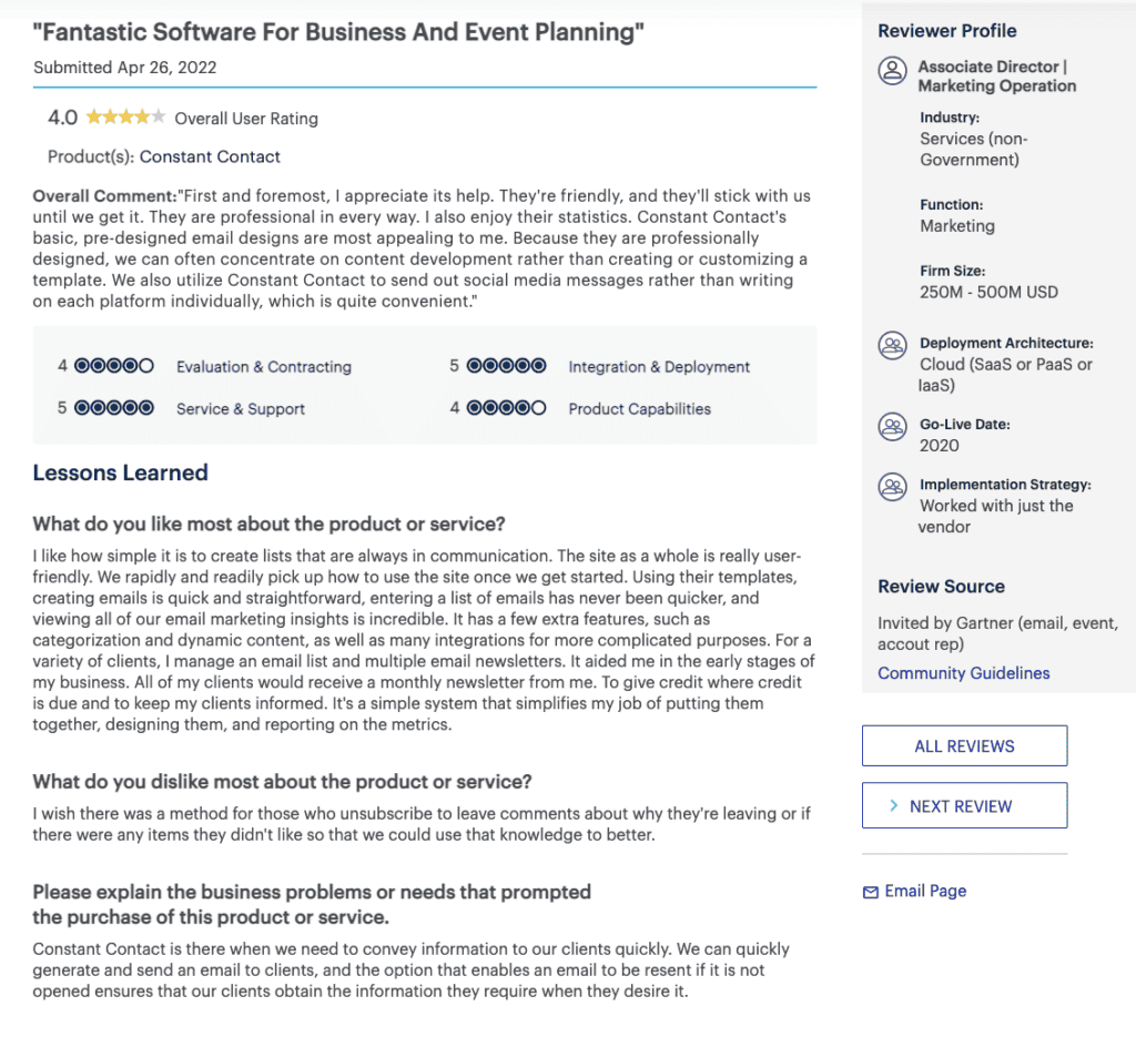 What is Constant Contact? Features, Cost, Reviews, & Alternatives
