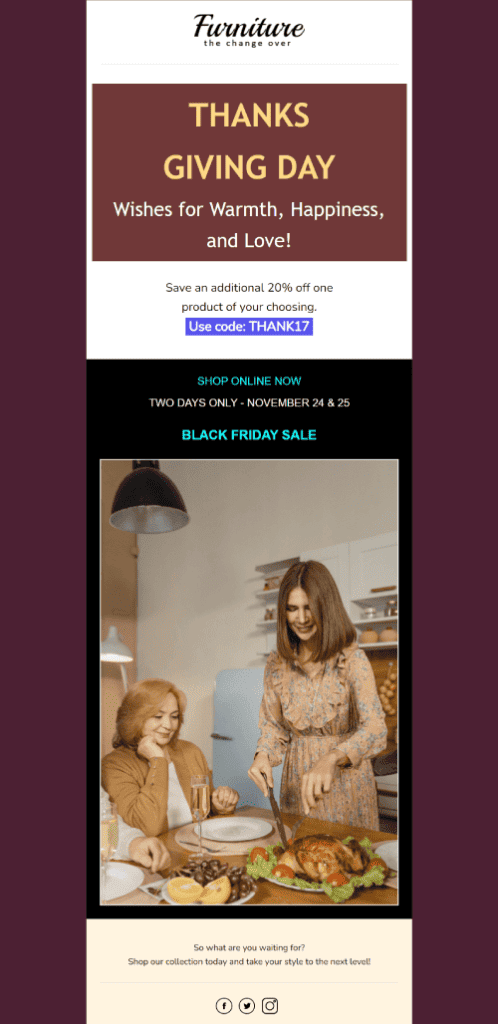 Thanksgiving Email Marketing Templates: Boost Holiday Sales