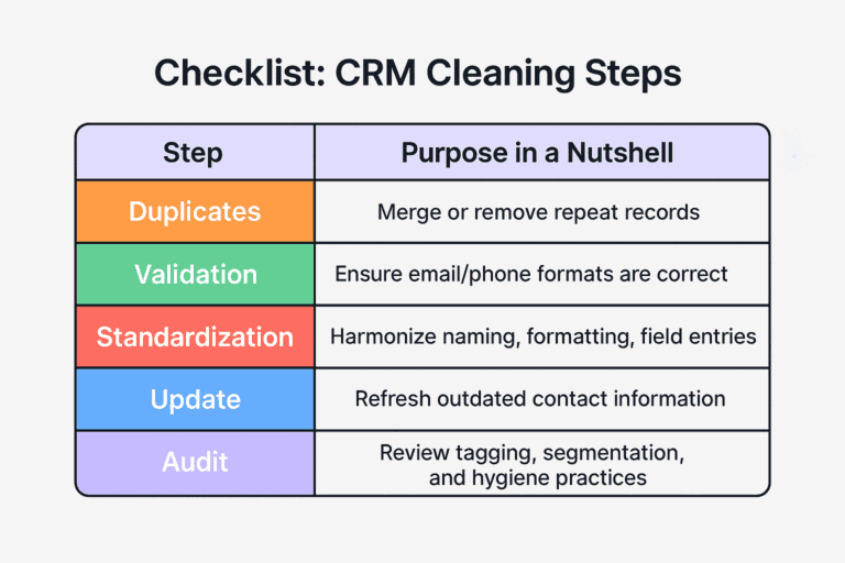 CRM Data Cleaning Guide: Step-by-Step Tips & Best Practices