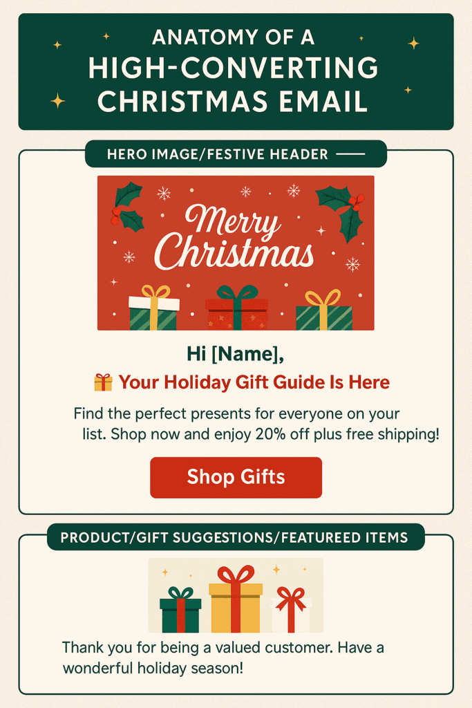 Christmas Email Marketing Templates: 14 Examples