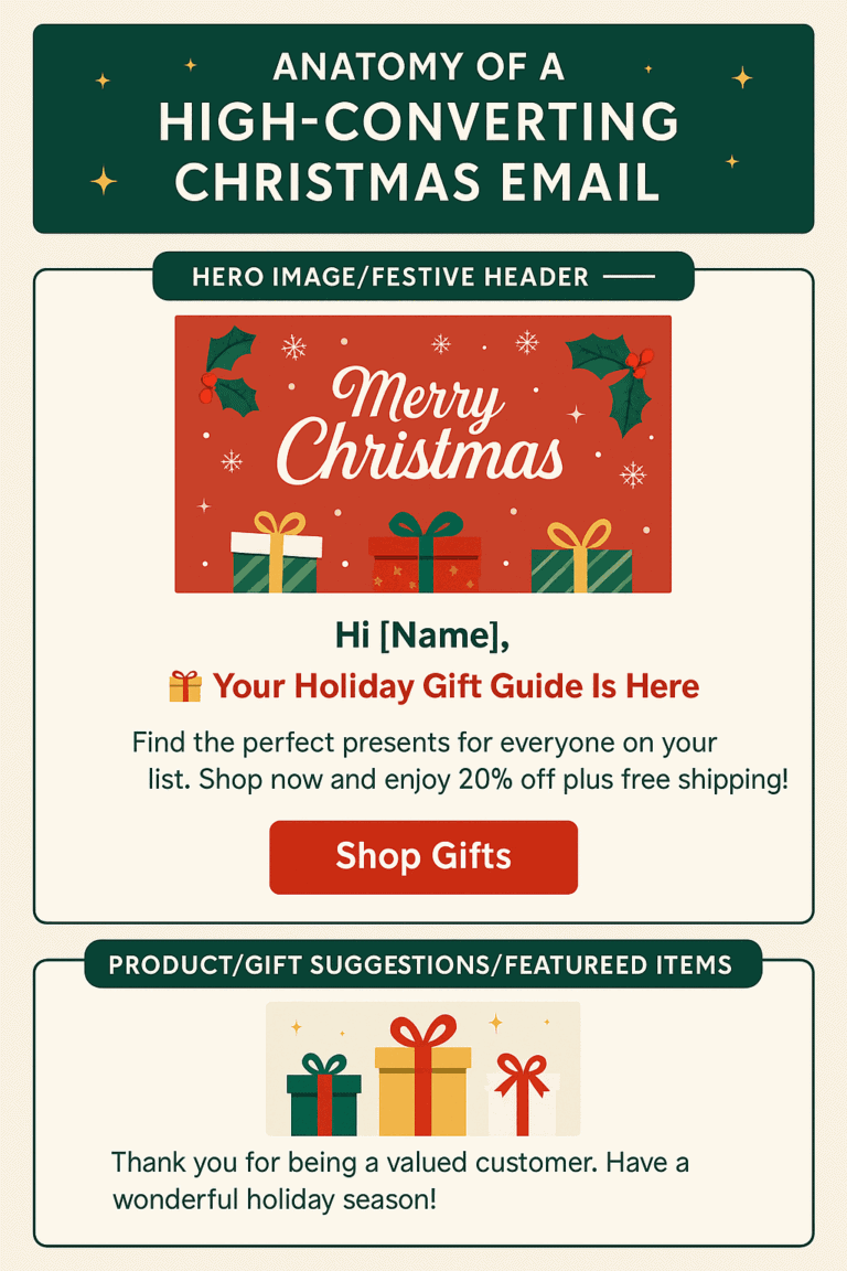 Christmas Email Marketing Templates: 14 Examples