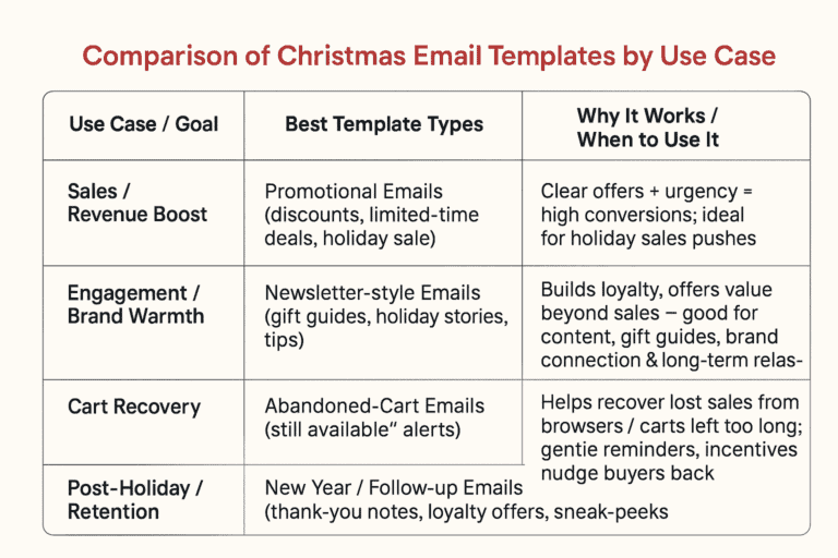 Christmas Email Marketing Templates: 14 Examples