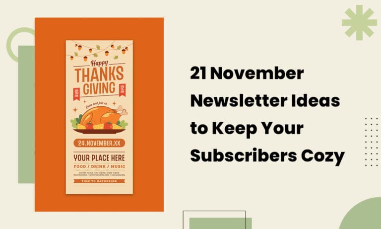 November Newsletter Ideas: 21 Email Campaigns for November