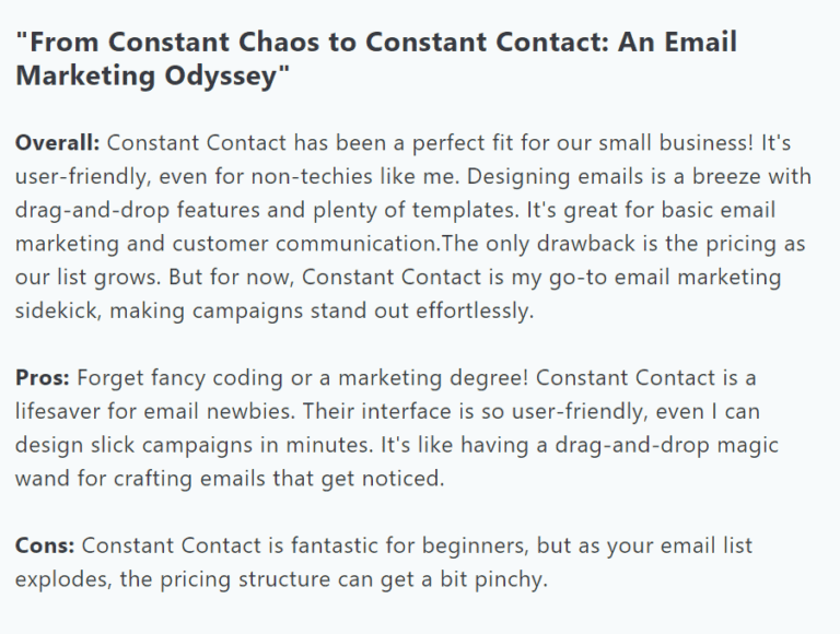 Constant Contact Review 2026: Pros, Cons, Features, Pricing
