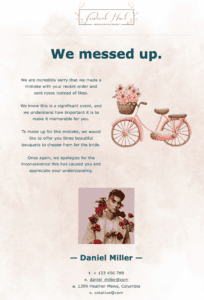 'Sorry for the Inconvenience' Templates and Examples