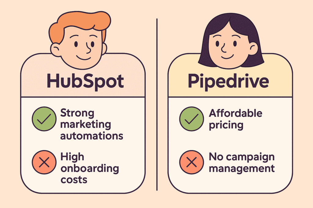 HubSpot vs Pipedrive: CRM Comparison (2025 Edition)