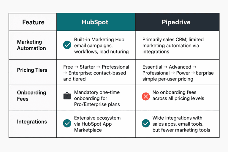 HubSpot vs Pipedrive: CRM Comparison (2025 Edition)