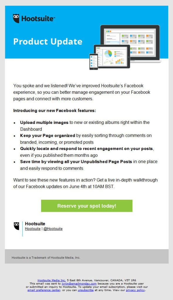 Announcements Email Templates to Deliver Updates and Promos