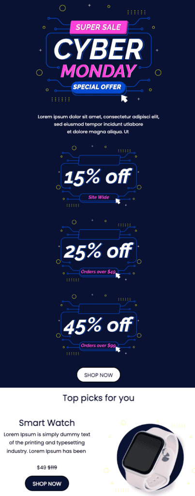 Cyber Monday Email Templates: 30 Ready-to-Use Templates