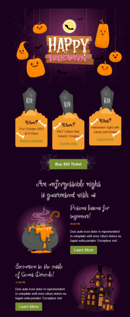 Spooky Halloween Email Templates to Thrill Your Subscribers